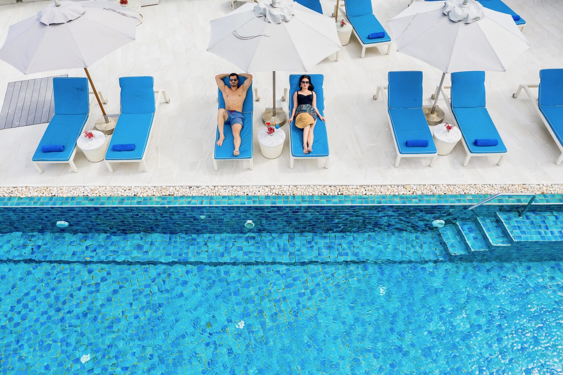 Seaside Swimming Pool in modern atmosphere I Hua Hin Resort